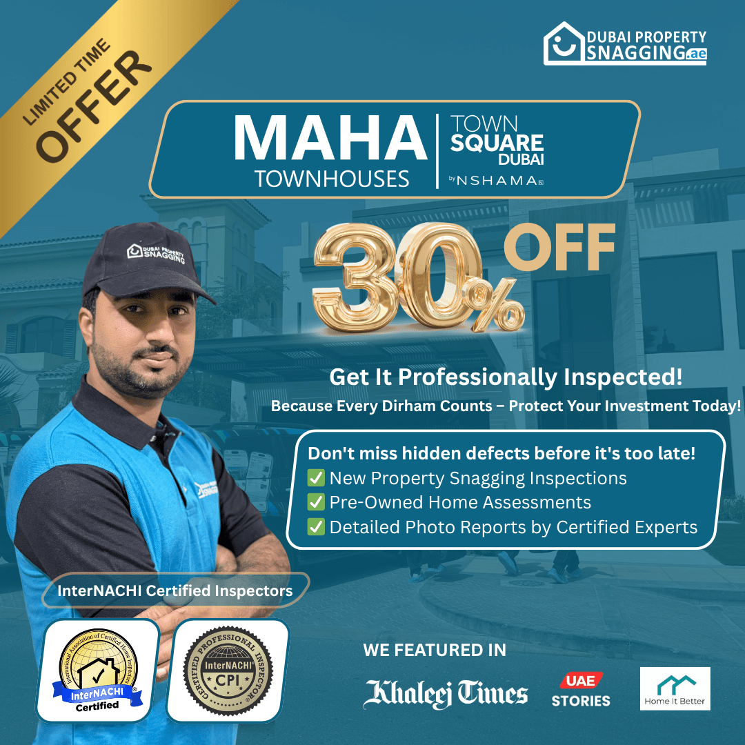 Property Snagging Inspection in Maha Townhouse Dubai