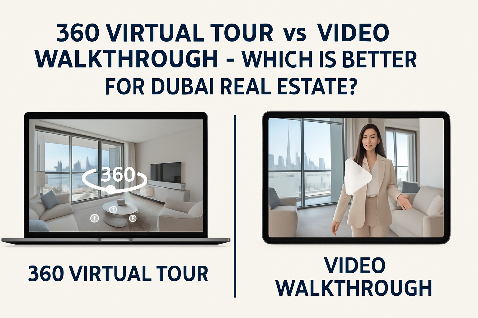 360 Virtual Tour vs Video Walkthrough in Dubai